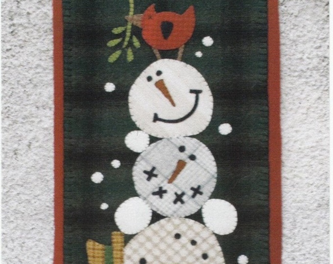 Frosty Mugs Snowman 209 Wool Christmas Threads That Bind Applique ...