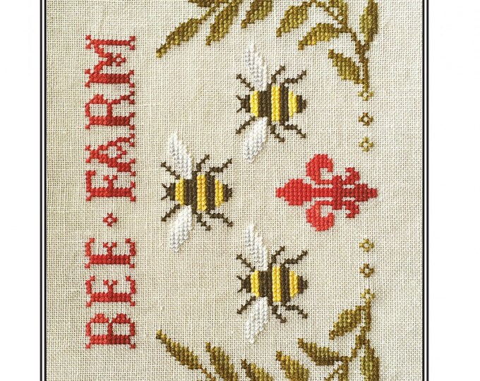 Bee Farm Counted Cross Stitch Chart Artful Offerings Paper Pattern - Etsy