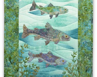 Fishing quilt | Etsy