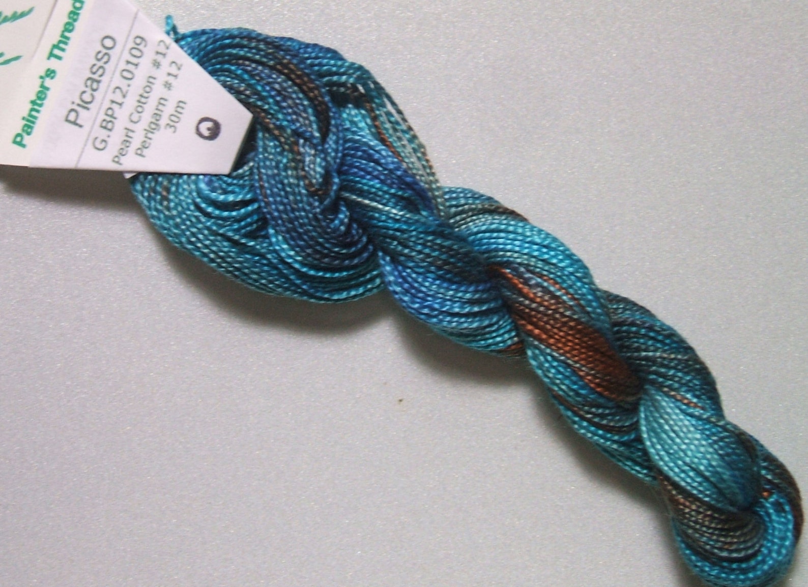 Hand Painted Pearl Cotton 12 Painters Threads Tentakulum - Etsy