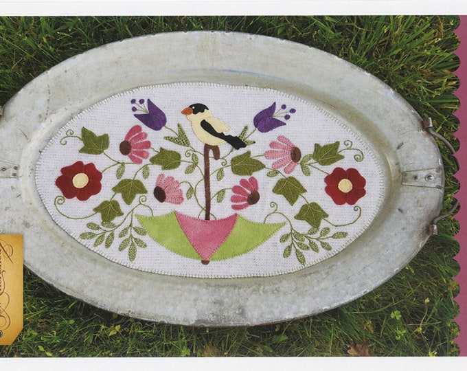 To Plant a Flower Garden Wool Applique Primitive Gatherings Quilt ...