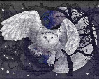 Snowy owl pattern | Etsy