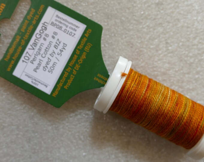 Hand Painted Pearl Cotton #8 Painters Threads Tentakulum Germany - Van ...