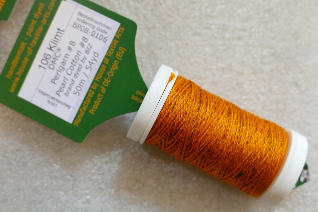 Hand Painted Pearl Cotton 8 Painters Threads Tentakulum Germany Klimt ...