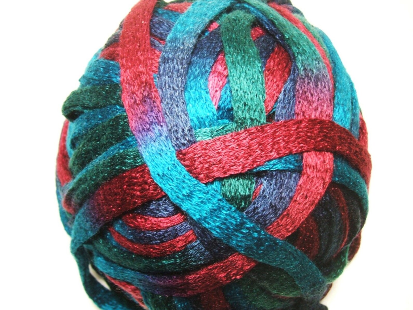 Flounce Ruffle Yarn Knitting Fever KFITurquoise/Blue/Burgundy | Etsy