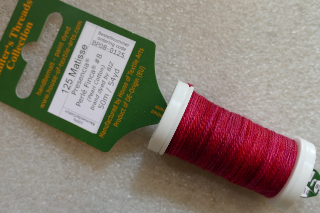 Hand Painted Pearl Cotton #8 Painters Threads Tentakulum Germany ...