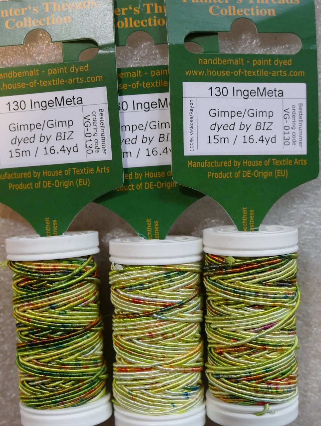 Painters Rayon Gimp Gimpe Ingemeta Thread Cord Tentakulum Embellishment ...