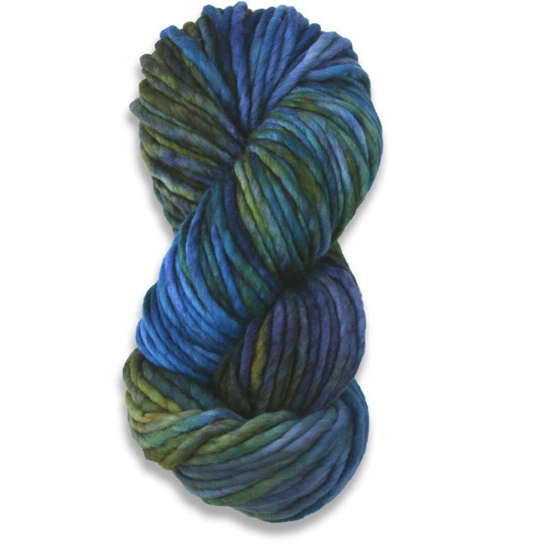 Malabrigo Rasta Verde Azul 086 Super Bulky 100% Merino Wool Yarn per ...