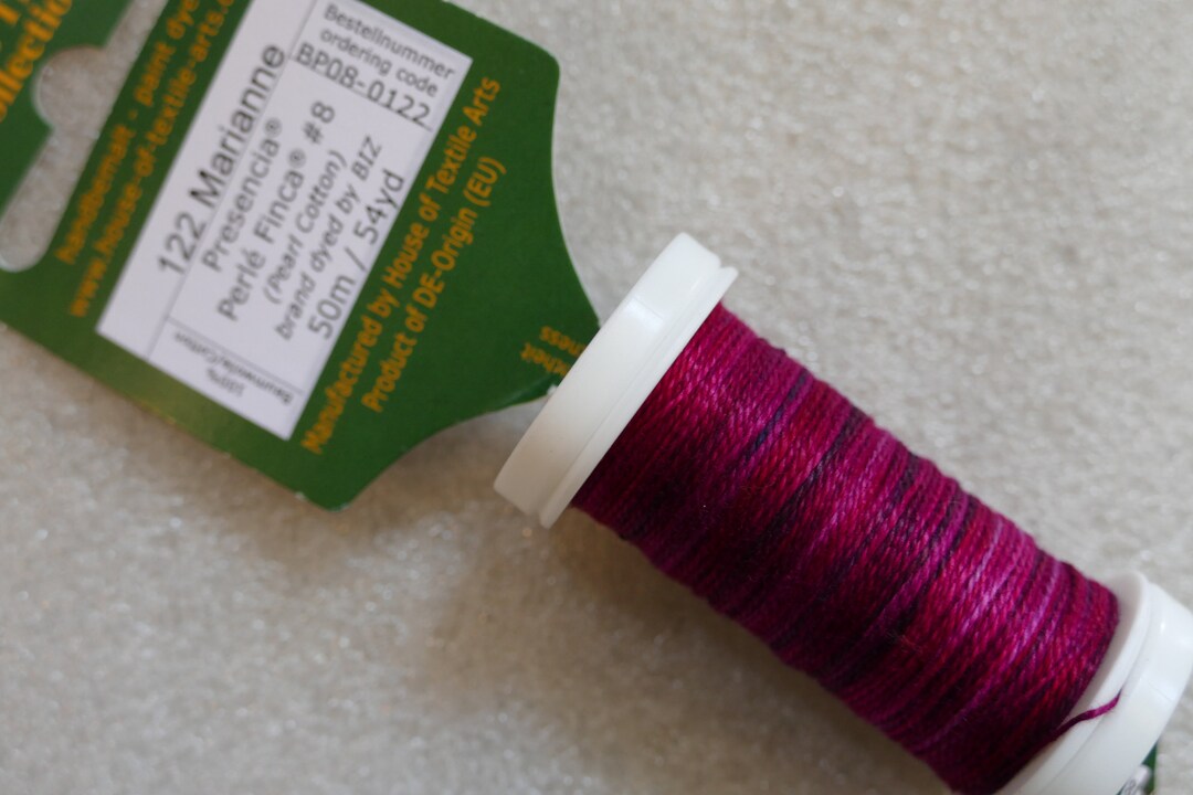 Hand Painted Pearl Cotton #8 Painters Threads Tentakulum Germany ...