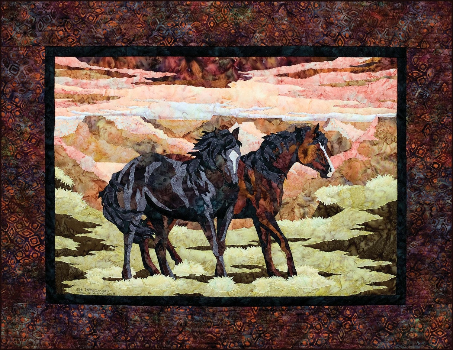 Wild Horse Canyon Toni Whitney Horse Fusible Applique Quilt Pattern - Etsy