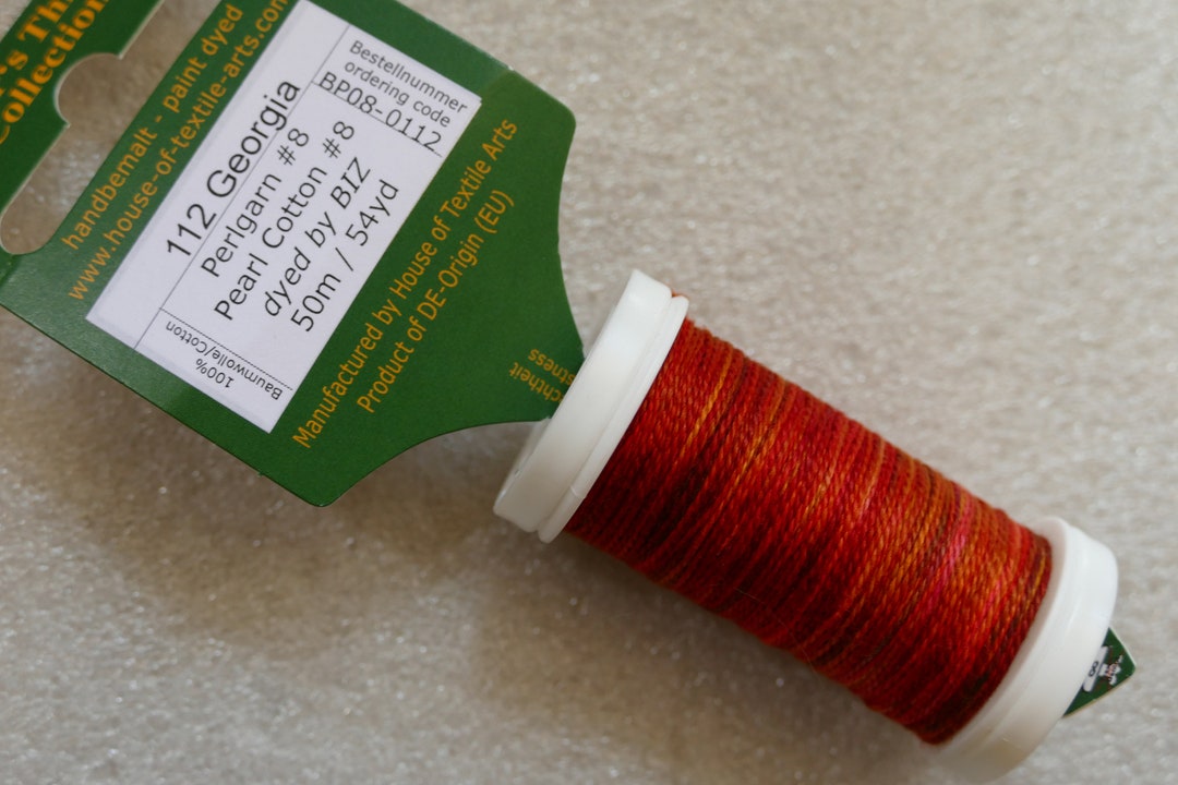 Hand Painted Pearl Cotton 8 Painters Threads Tentakulum Germany Georgia ...