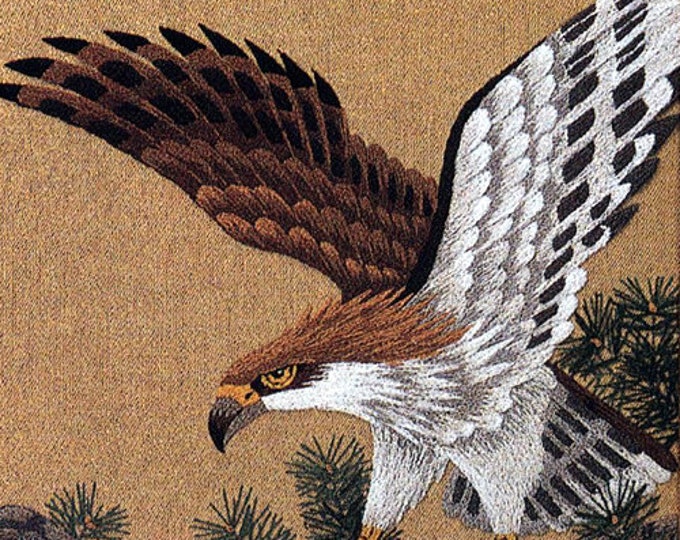 Tokyo Bunka Shishu 107 Hawk Eagle Pine Tree Japanese Punch Embroidery ...