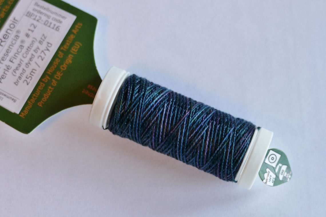 Hand Painted Pearl Cotton 12 Painters Threads Tentakulum - Etsy