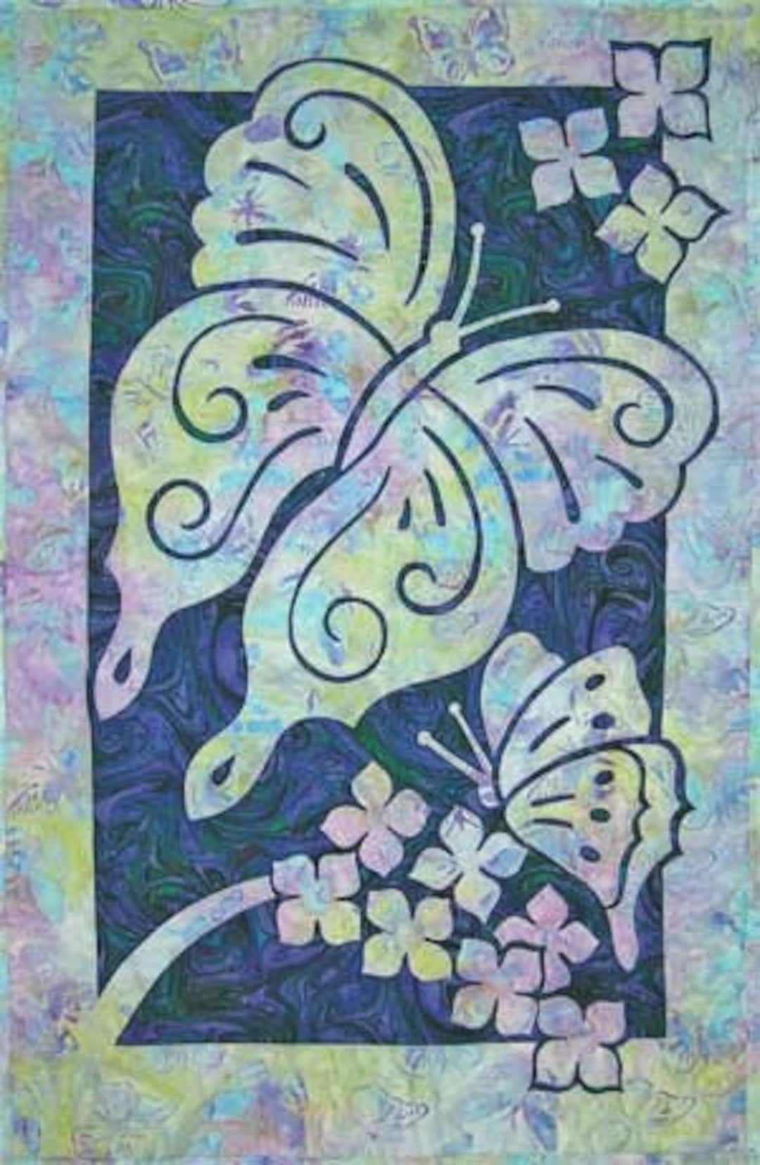 Butterflies 2 Fabric Applique Pacific Rim Quilt Pattern - Etsy