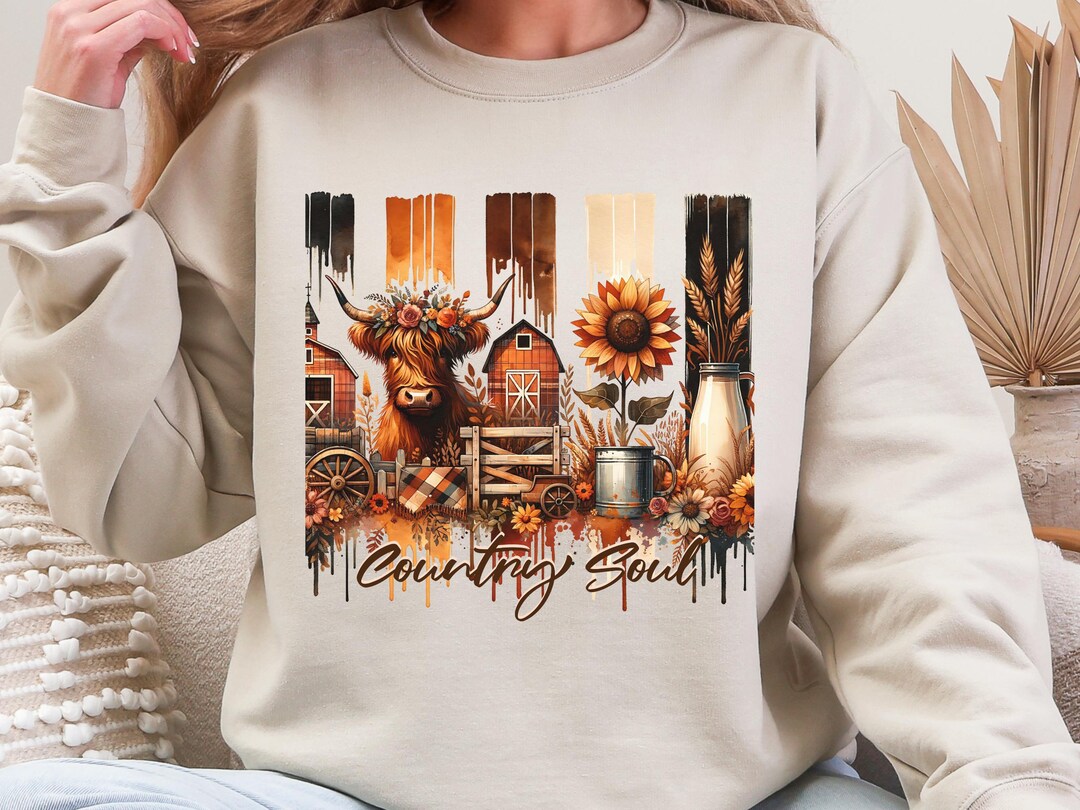 Country Western PNG Brushstroke Sublimation Design, Country Soul Png ...