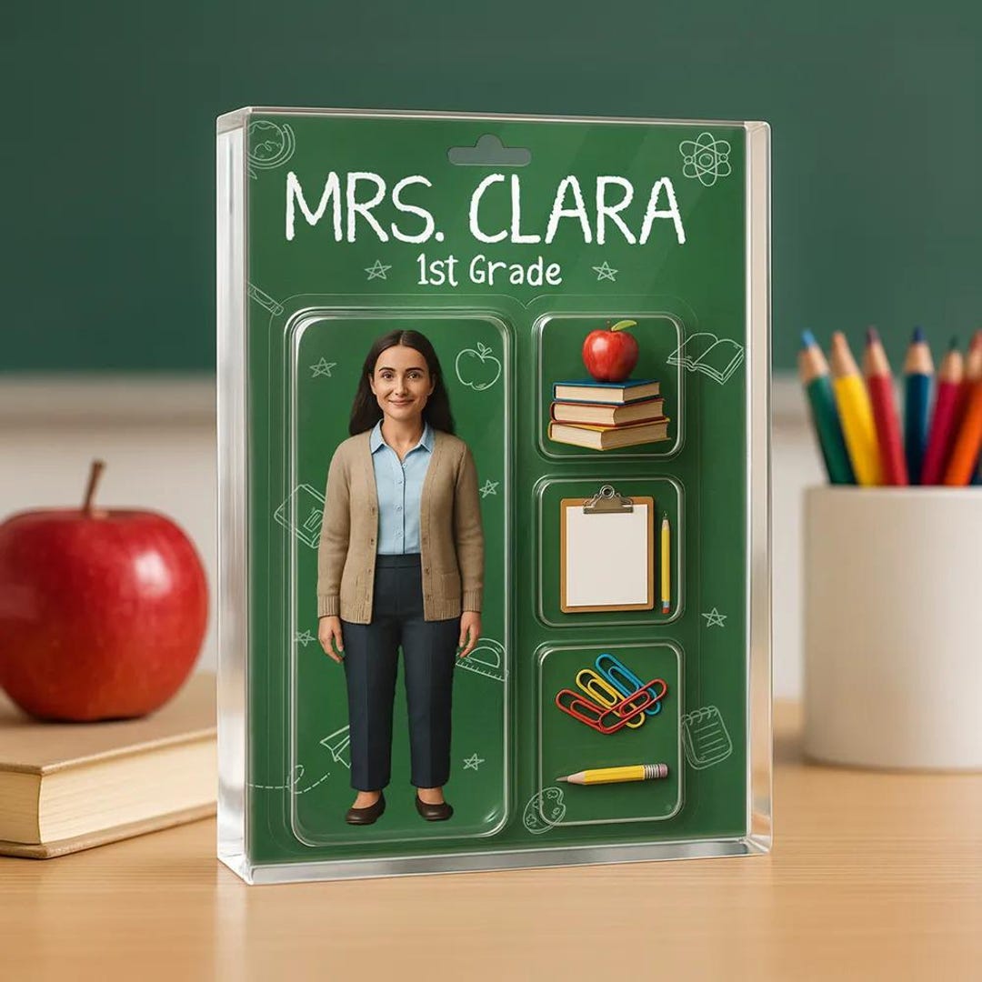Teacher Customphoto Figure Personalized Rectangle Acrylic Block Plaque ...