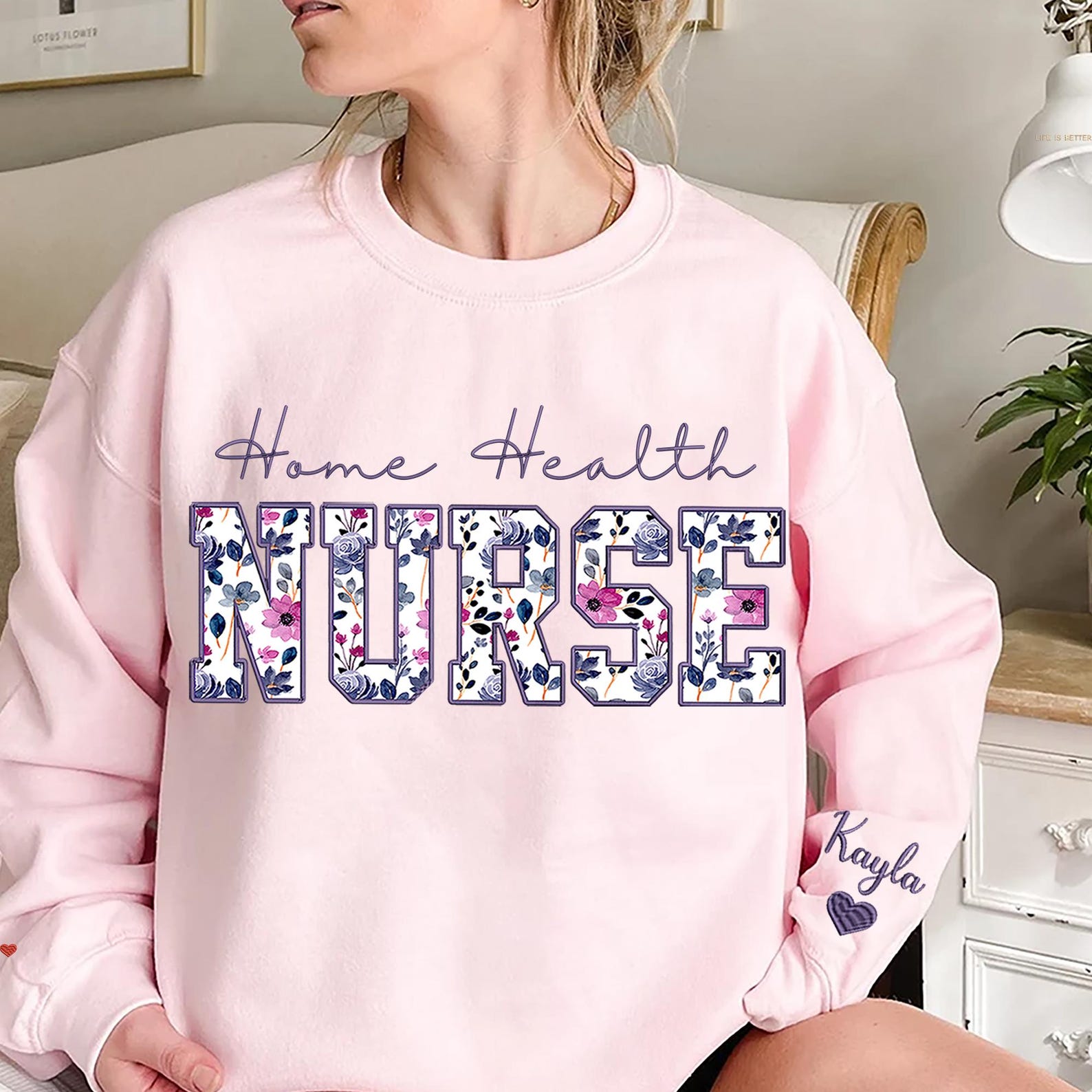 Personalized Home Health Nurse, Home Health Nurse T-shirt, Custom Home ...