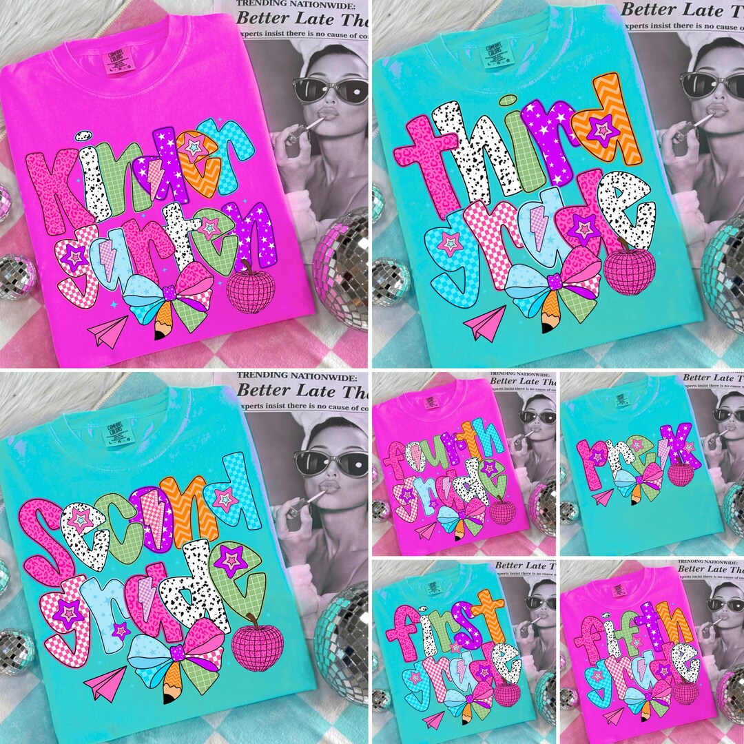 Preppy Plaid Teacher PNG: Back to School Shirt Design (digital Download ...