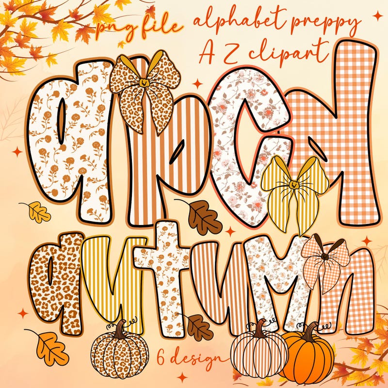 Bubble Letters Fall - Etsy