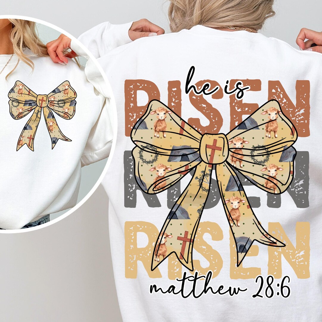 He is Risen Png, Matthew 28:6, Risen Png, Retro Easter Doodle Png ...