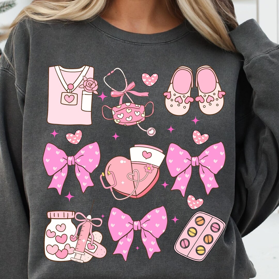 Pink Valentine Nurse PNG, Flirty Valentine Nurse Png, Cupid's Favorite ...