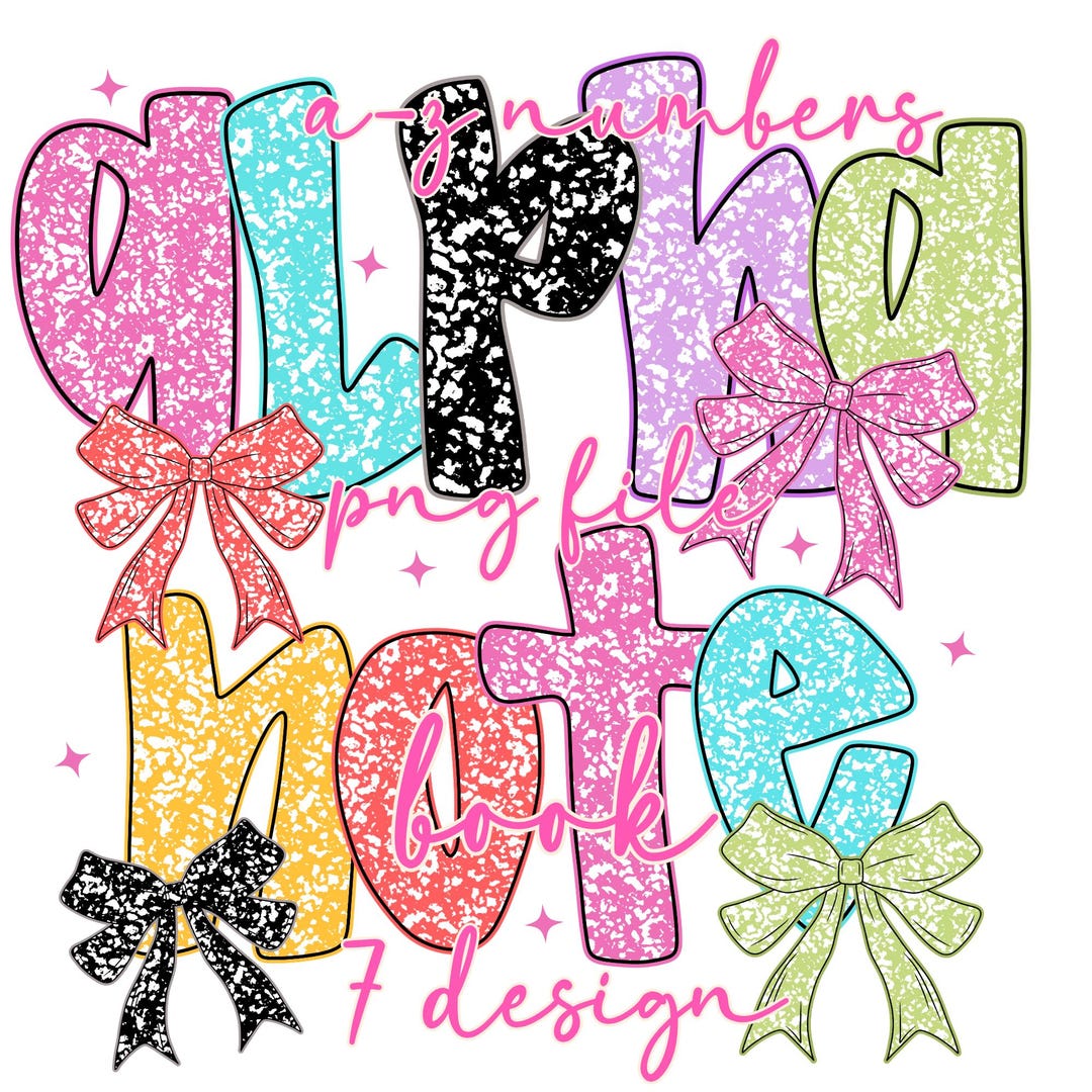 Preppy Alphabet PNG: Hand-drawn Floral Letters (digital Download) - Etsy