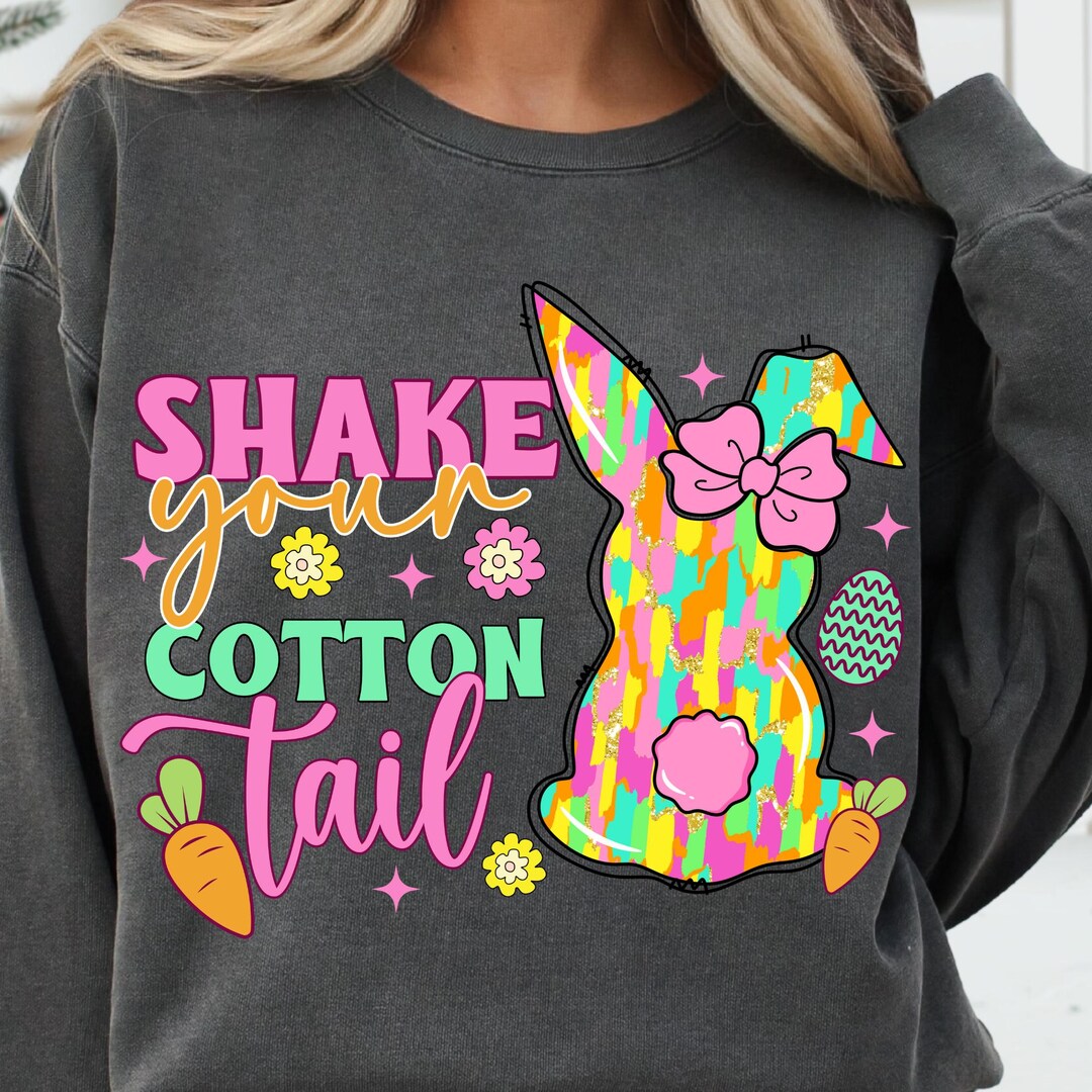 Shake Your Cotton Tail Png, Easter Png, Pink Easter Bunny Png, Happy ...