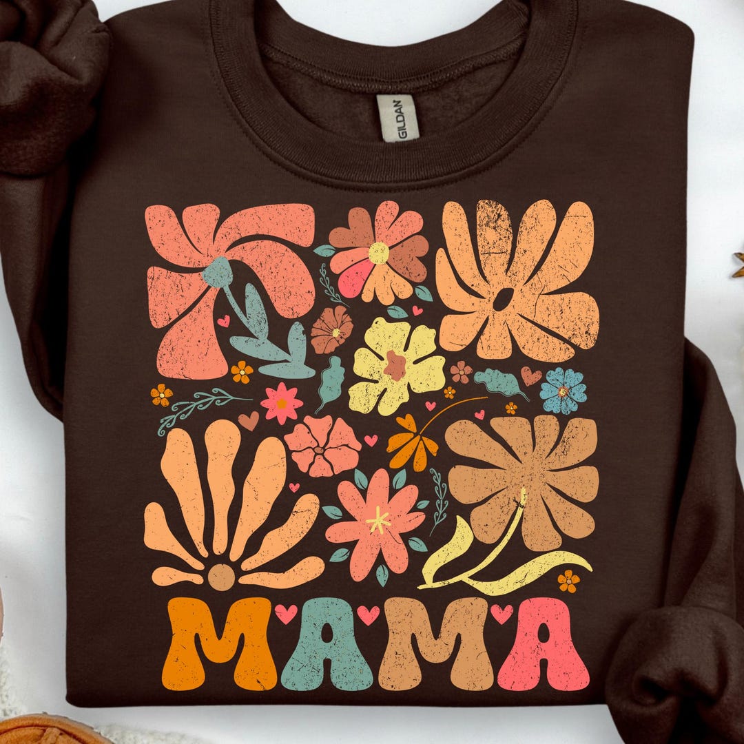 Floral Fluke Mama Png, Boho Mama Png, Mother's Day Png, Spring Floral ...
