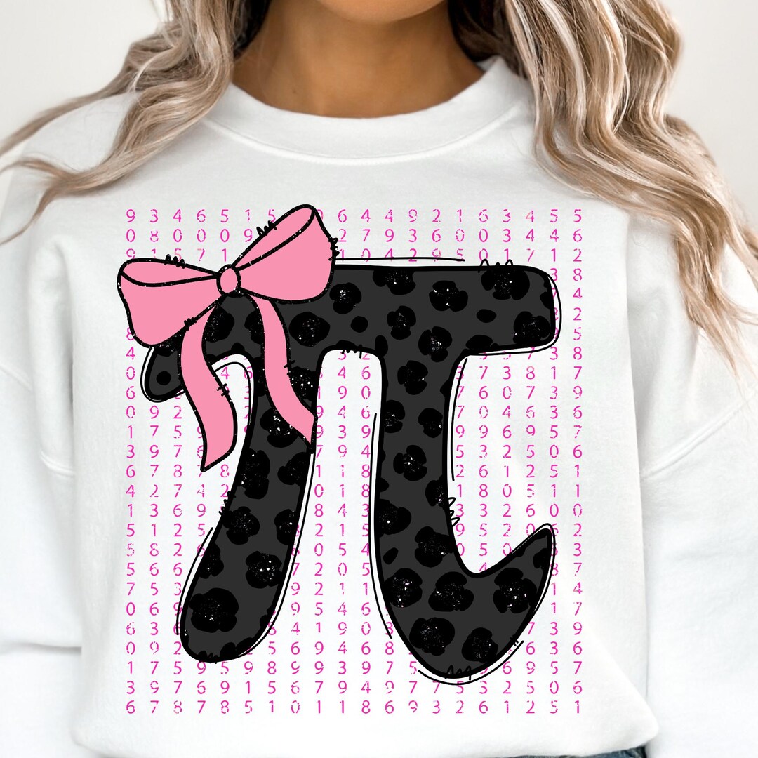 Pink Pi Day Flirty PNG, 3.14 Day Png, Teach Math Png, Pi Day Bow Png ...