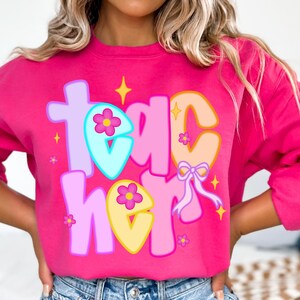 Preppy Letters and Numbers PNG Pack, 6 Color Doodle Alphabet Clipart ...