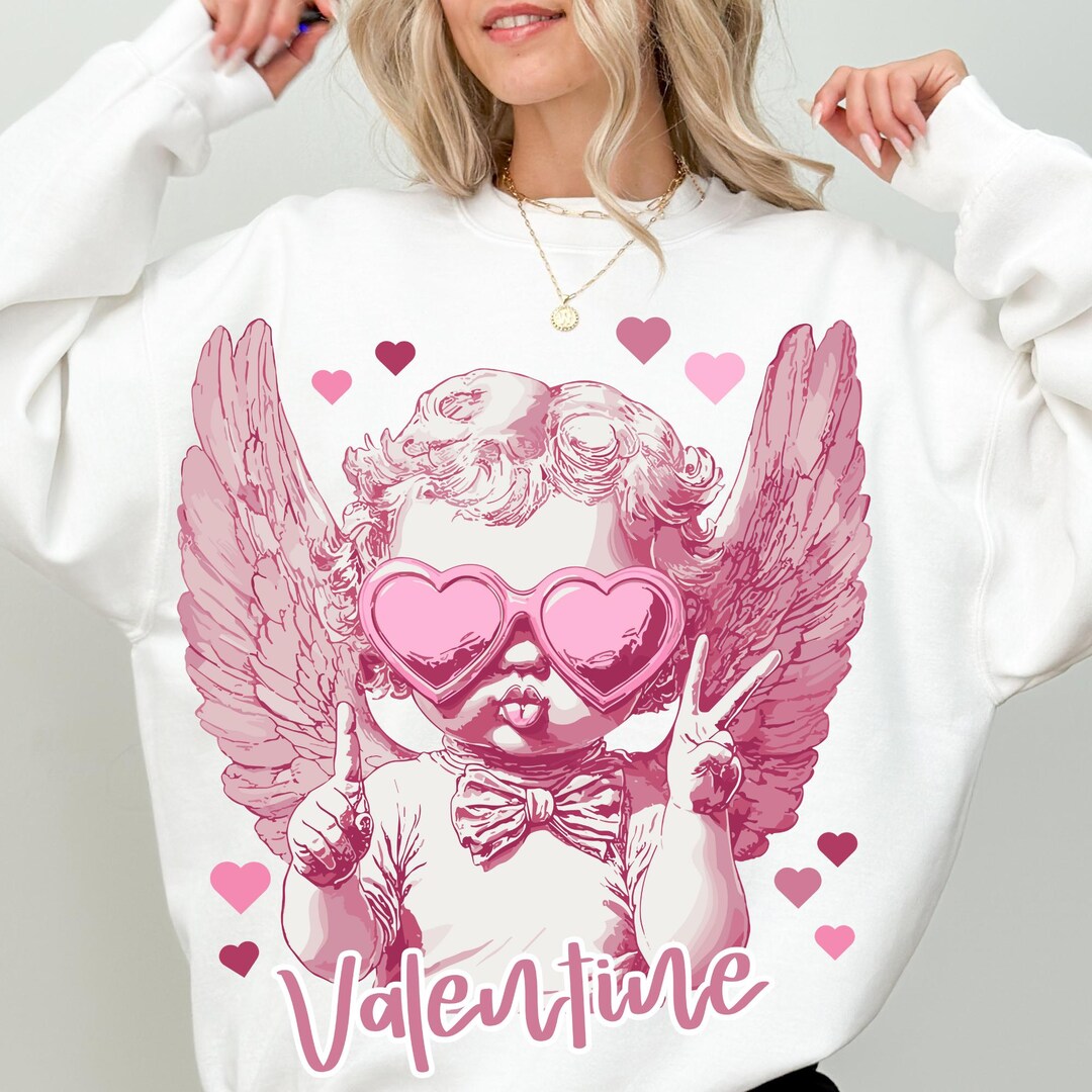Retro Cupid Png, Happy Valentines Day Png, Retro Valentine Png ...