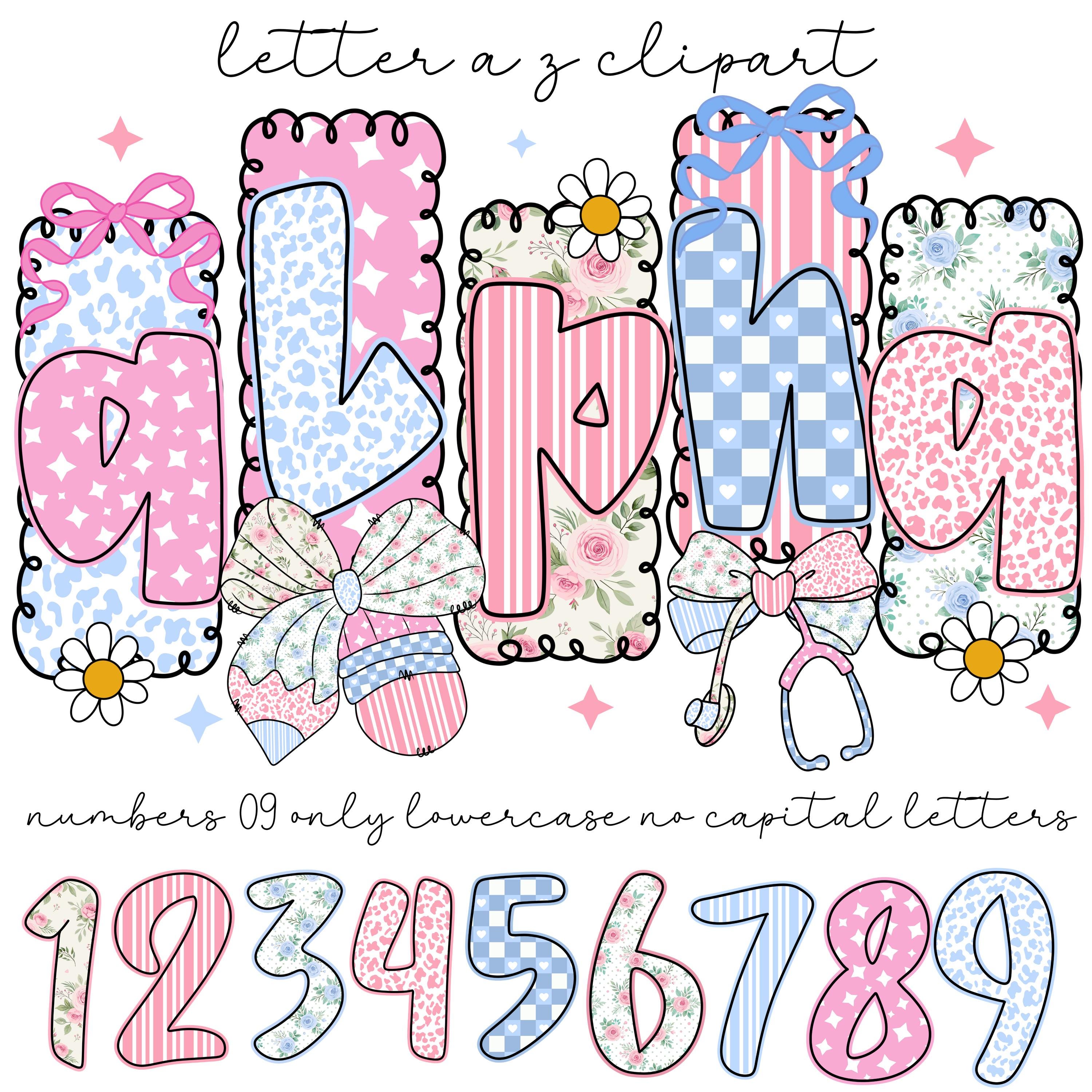 Preppy Floral Alphabet PNG | Retro Grandmillennial Font, Vintage ...
