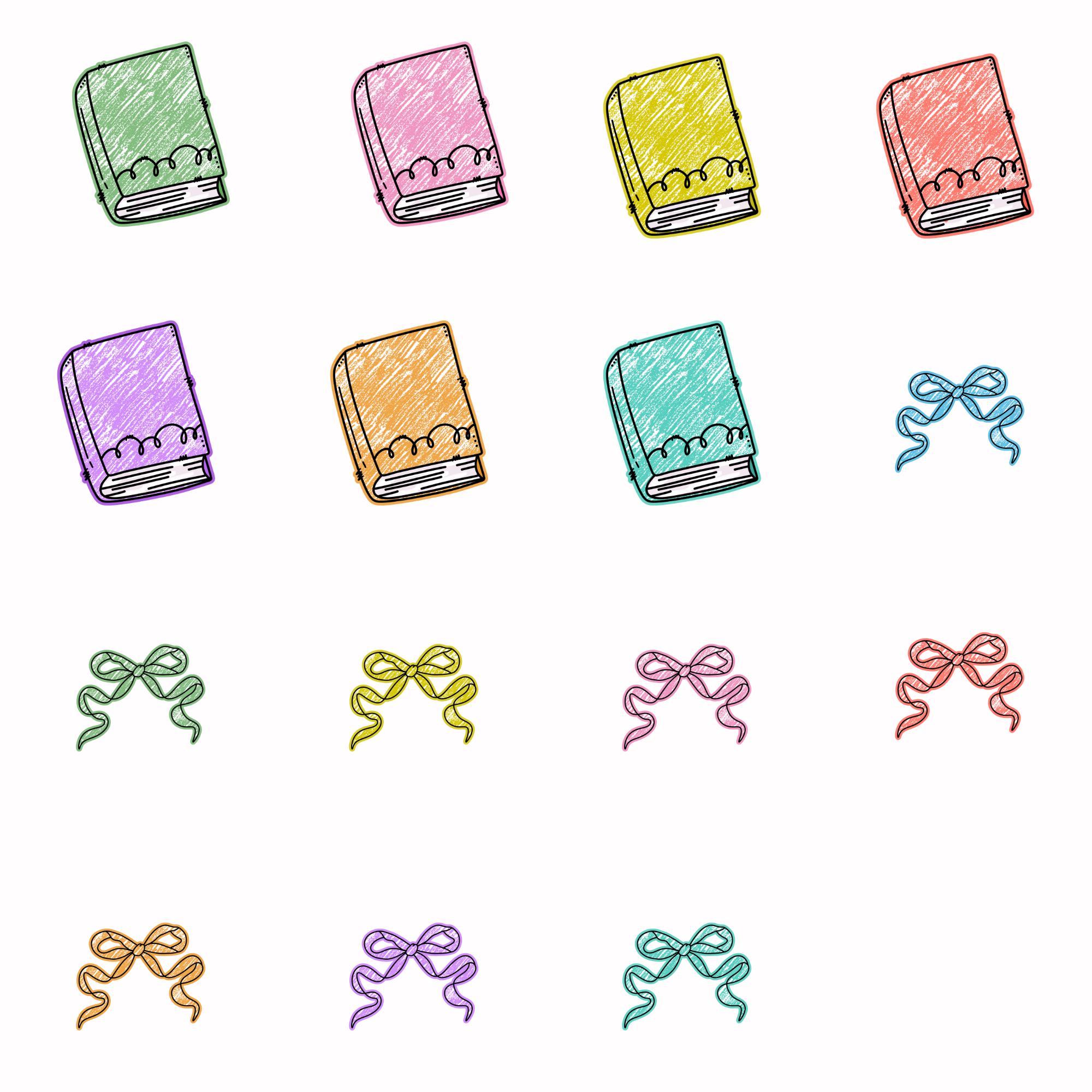 Crayon Alphabet PNG | Retro School Letters Clipart (digital Download ...