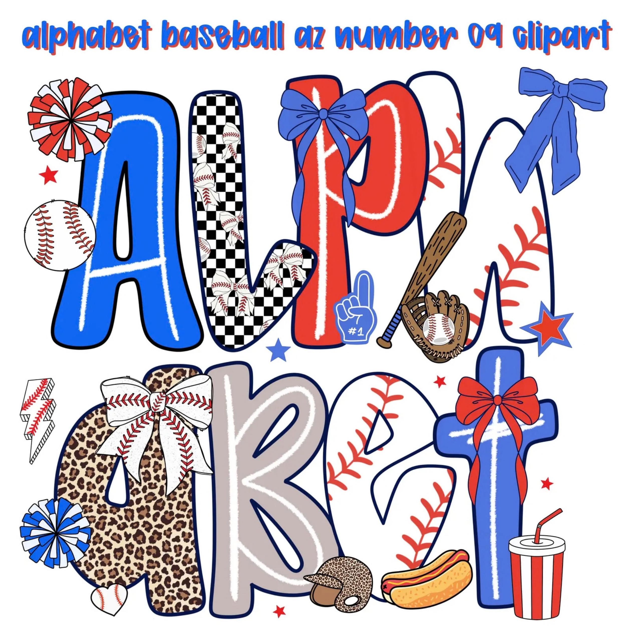 Varsity Sports Alphabet PNG Bundle: College Font Clipart (digital ...