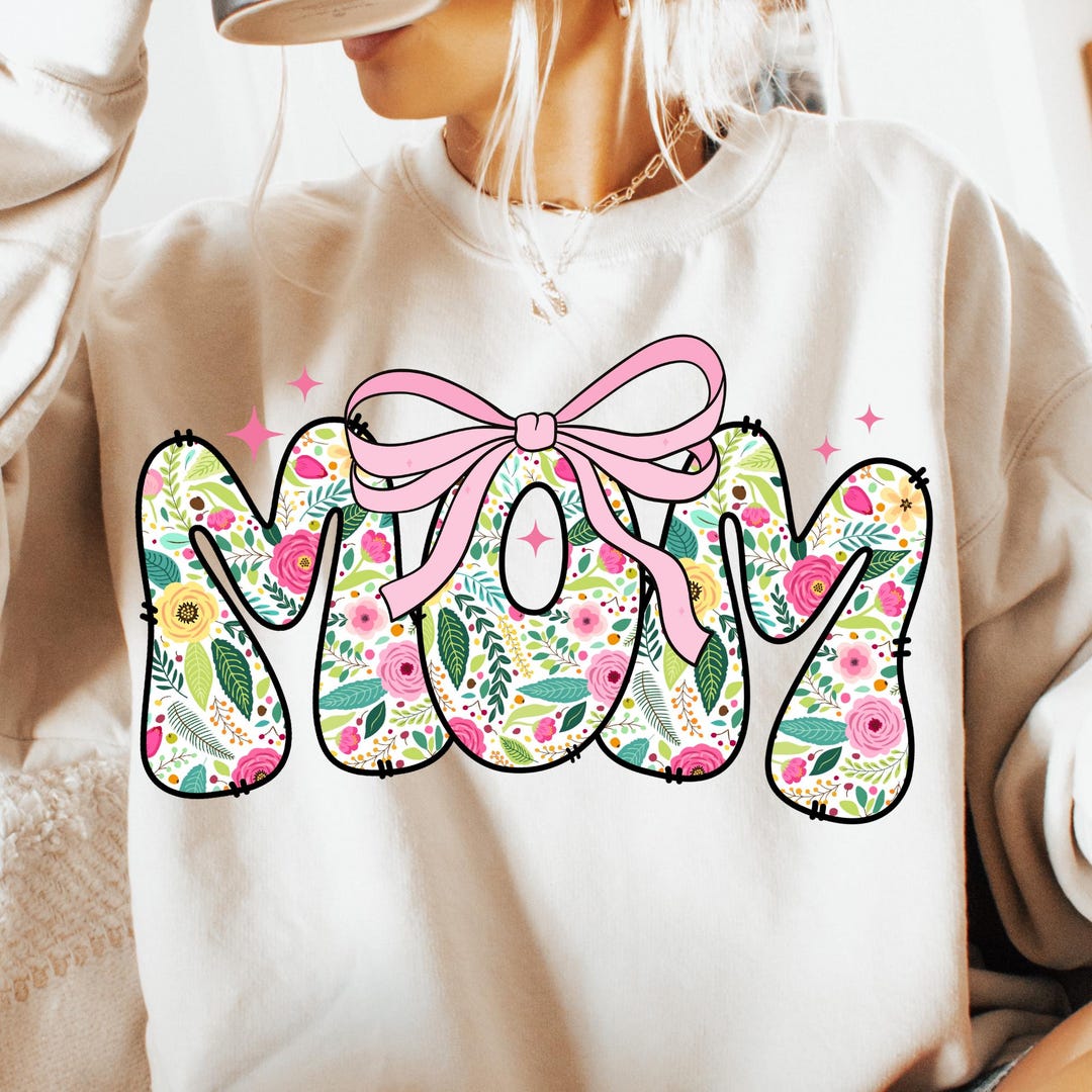 Preppy Mama Png, Cute Mama Png, Floral Mama Png, Mothers Day Png, Mama ...