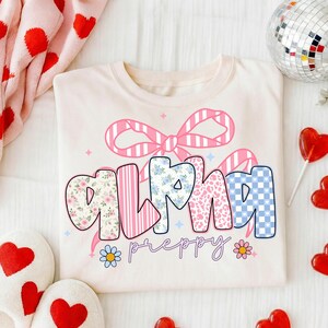 Preppy Floral Alphabet PNG | Retro Grandmillennial Font, Vintage ...