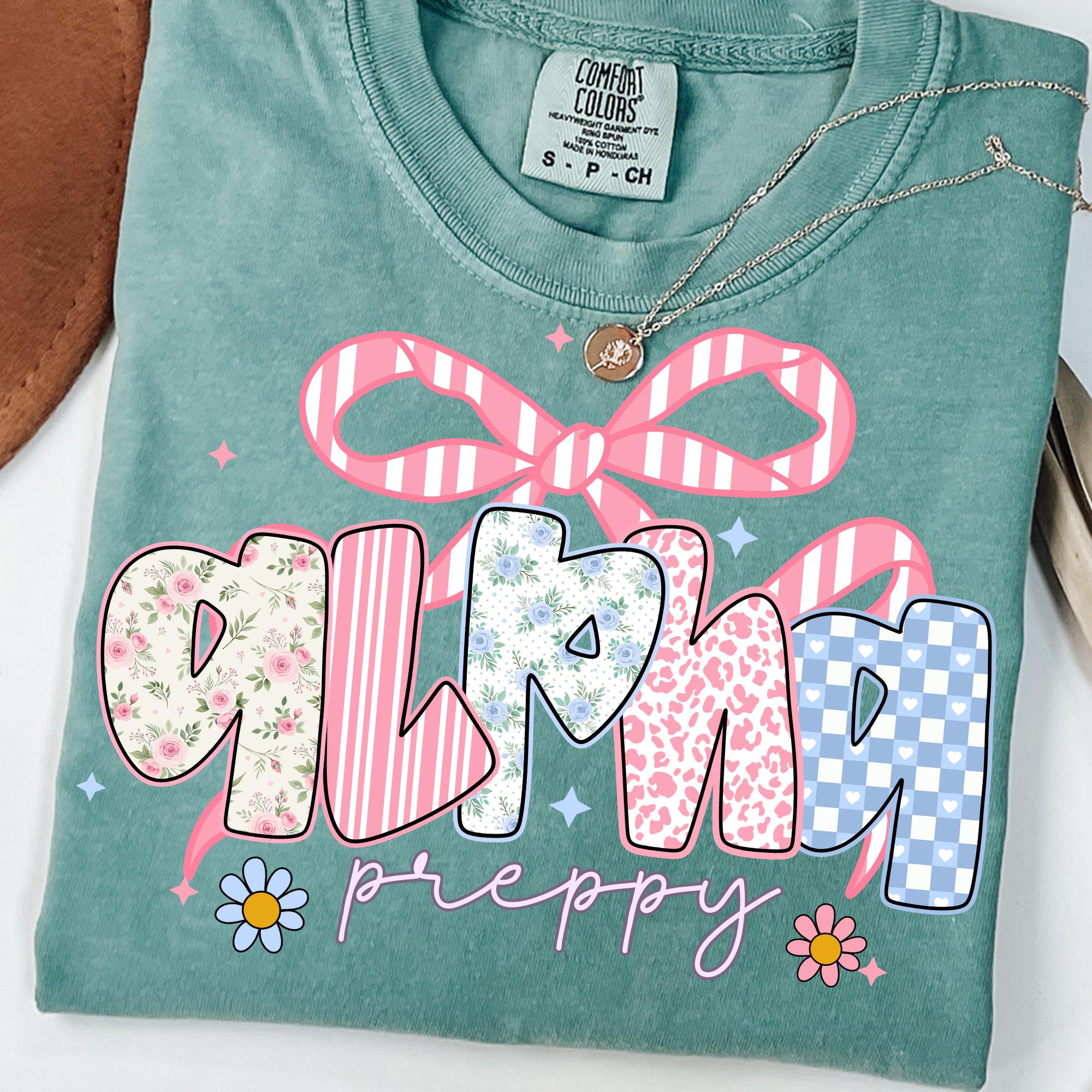 Preppy Floral Alphabet PNG | Retro Grandmillennial Font, Vintage ...