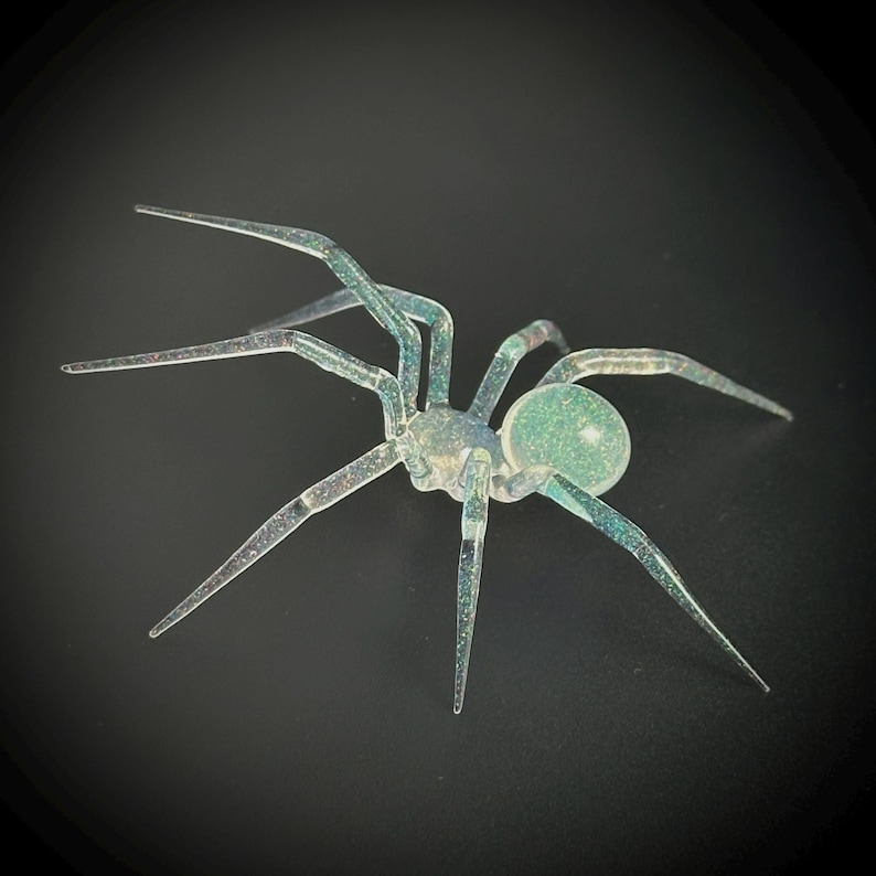 Stardust Opaline Regal Spider - Glass Figurine Sculpture - Etsy