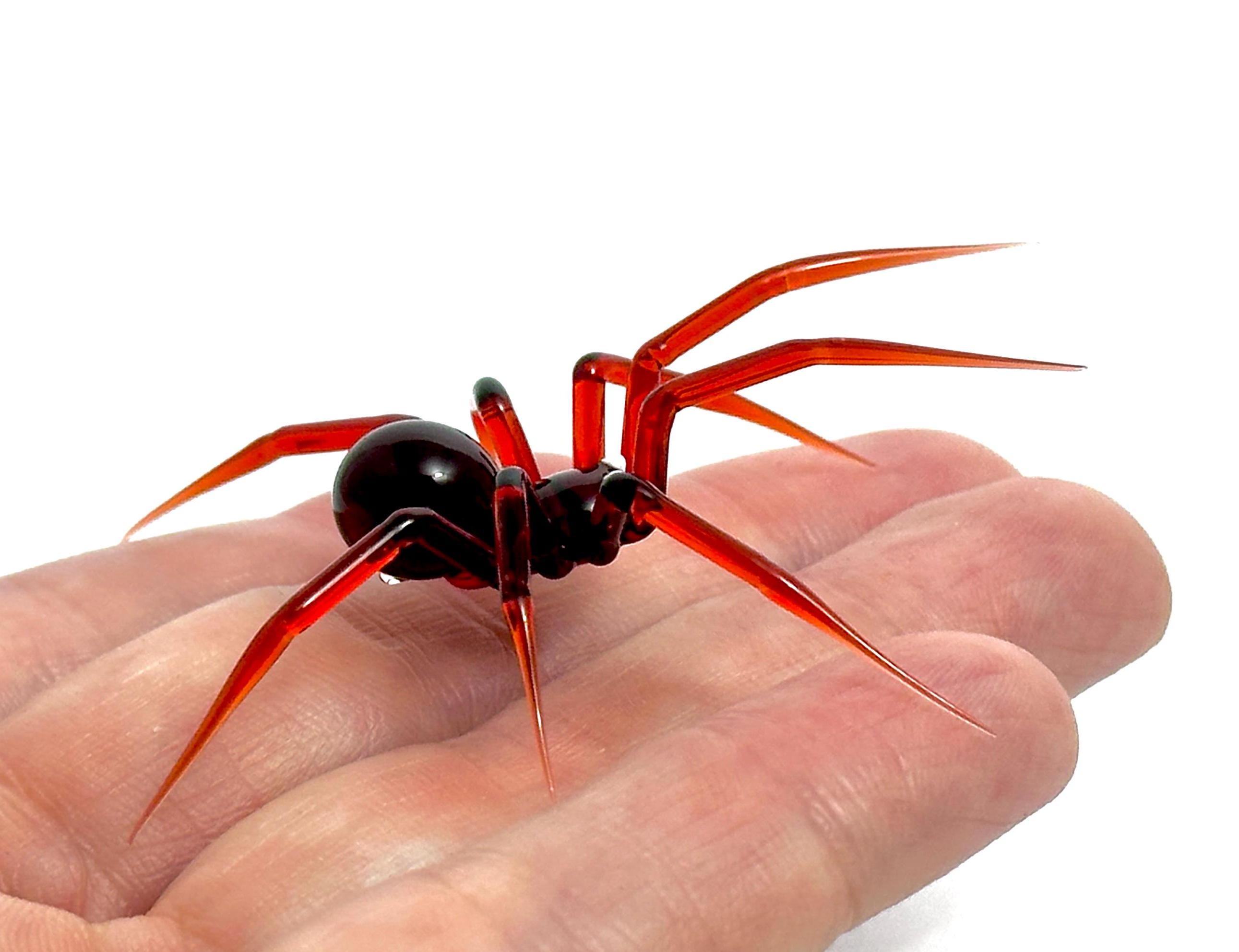 Ruby Spider - Glass Figurine Sculpture - Etsy