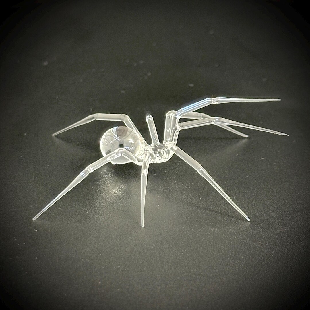 Cristal Clear Spider - Glass Figurine Sculpture - Etsy