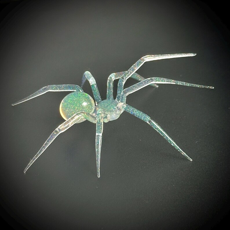Stardust Opaline Regal Spider - Glass Figurine Sculpture - Etsy