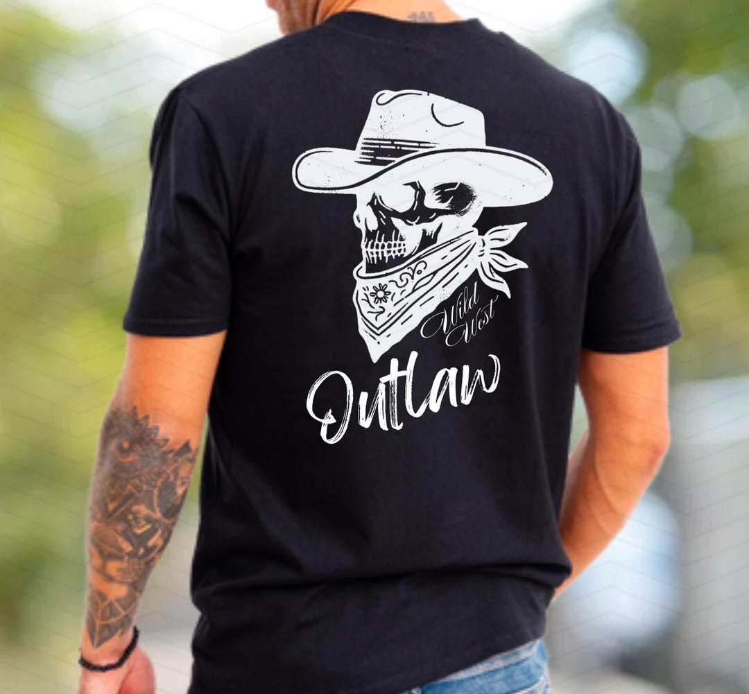 Wild West Outlaw Png Svg, Tshirt Png, Western Png, Blue Collar Png ...