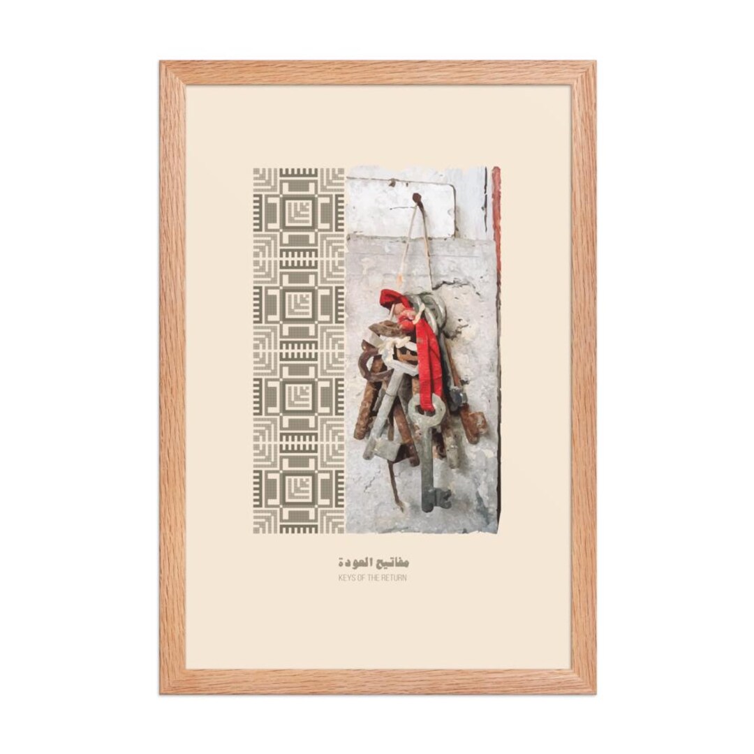 The Palestinian Keys of Return مفاتيح العودة Framed Poster - Etsy