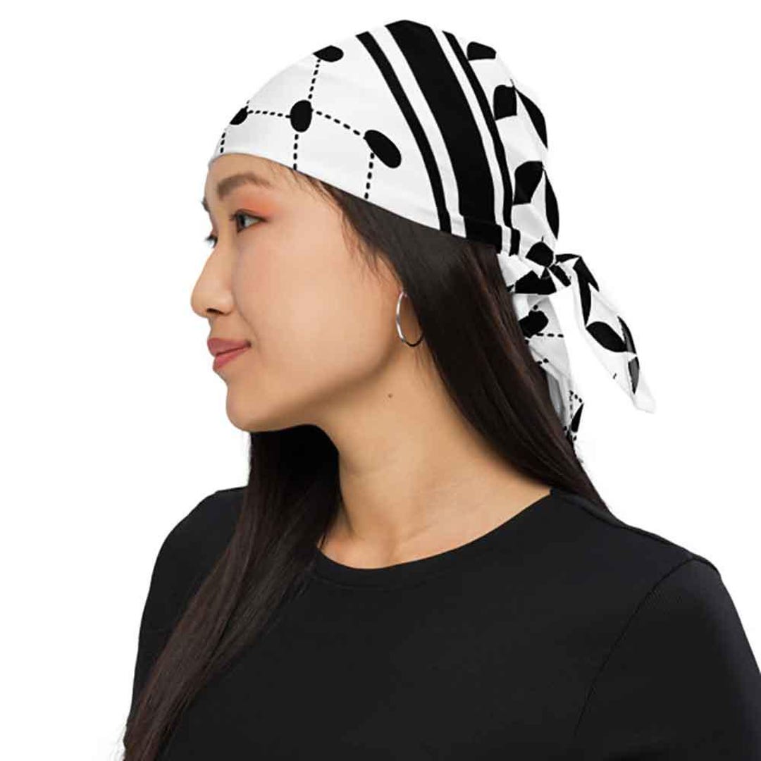 Black & White Keffiyeh (kufiya) All-over Print Bandana - Etsy