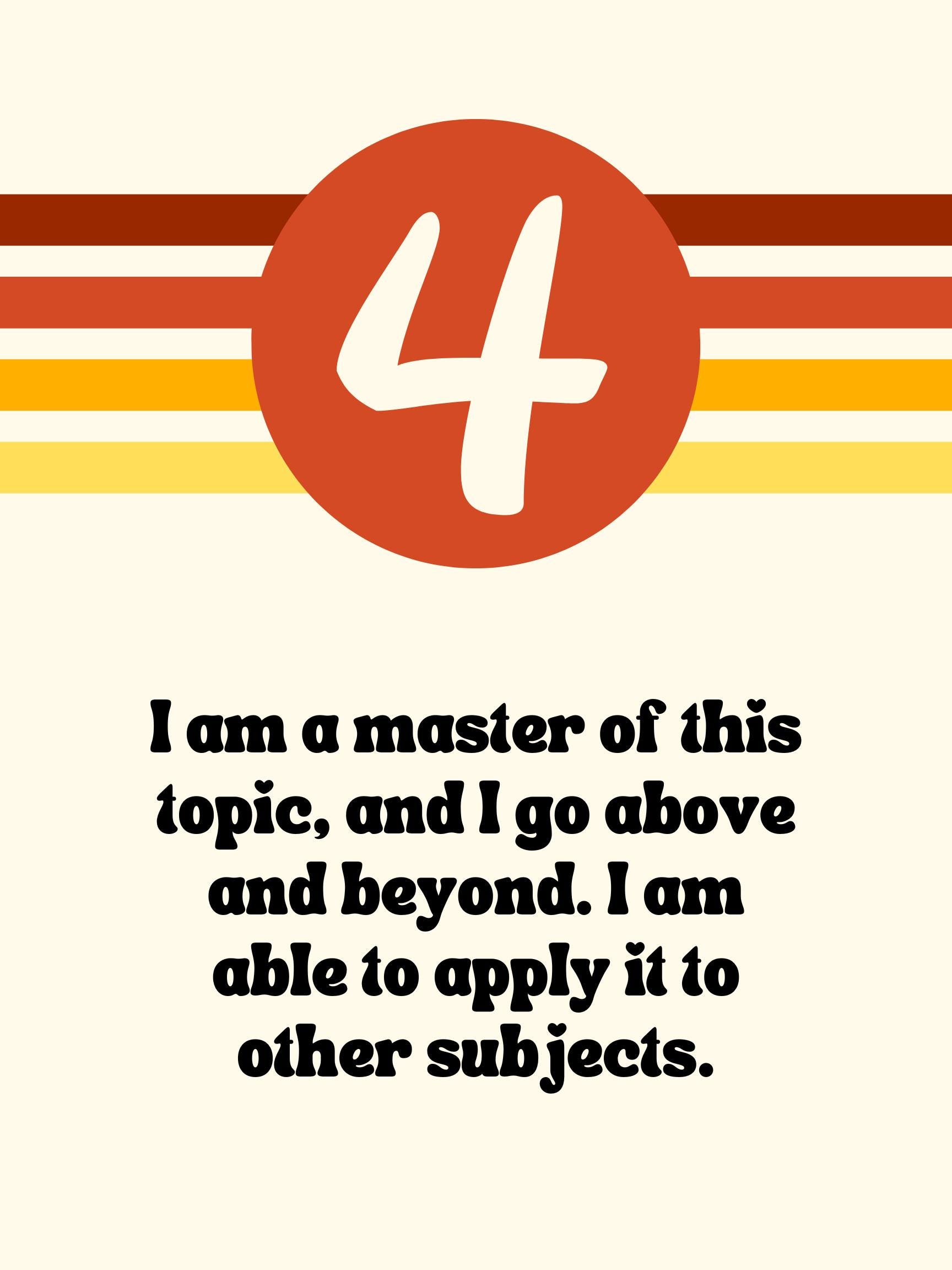 Retro Orange Proficiency Scale Classroom Posters - Etsy