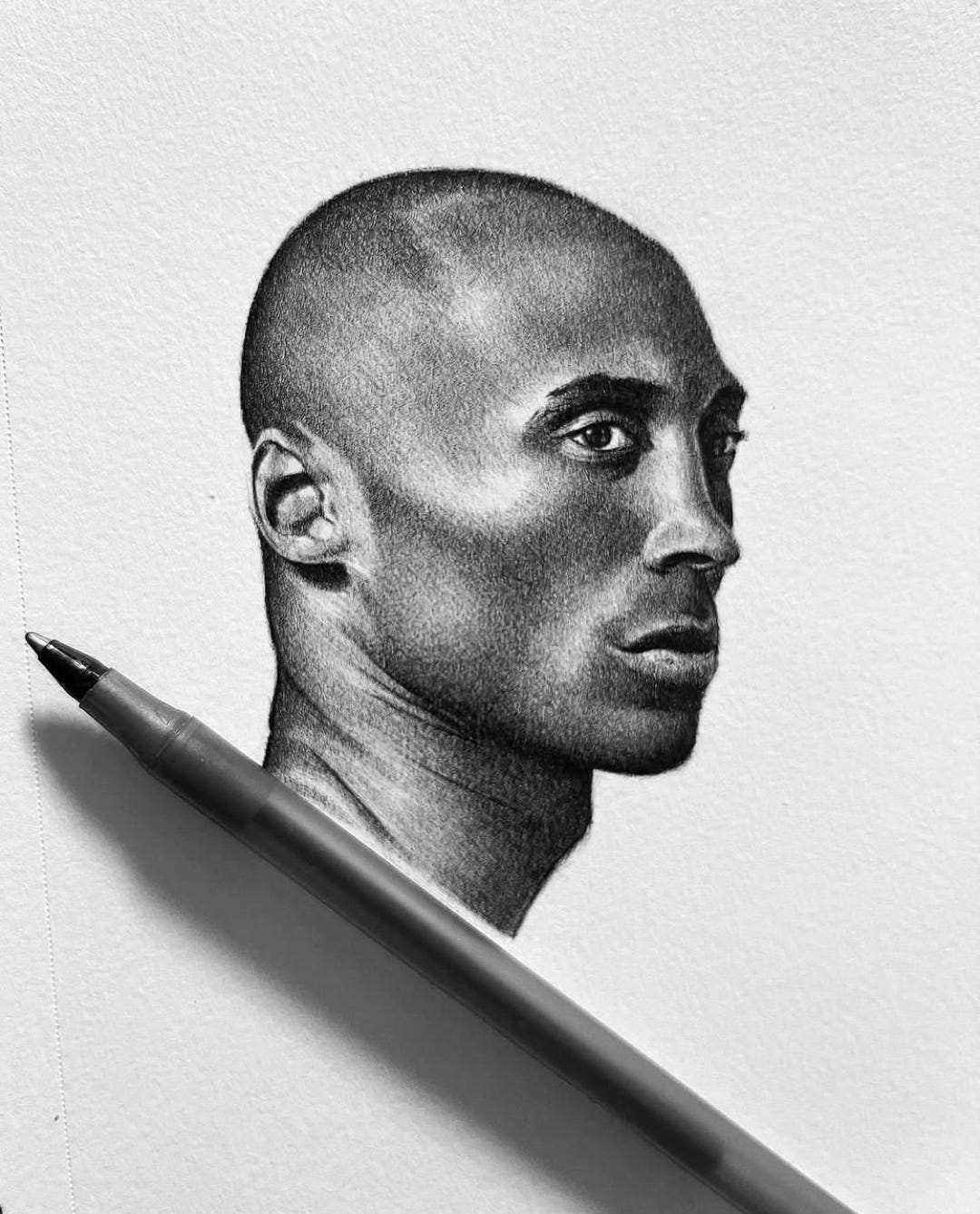 Kobe Bryant - Ballpoint Pen Drawing - Print - Etsy