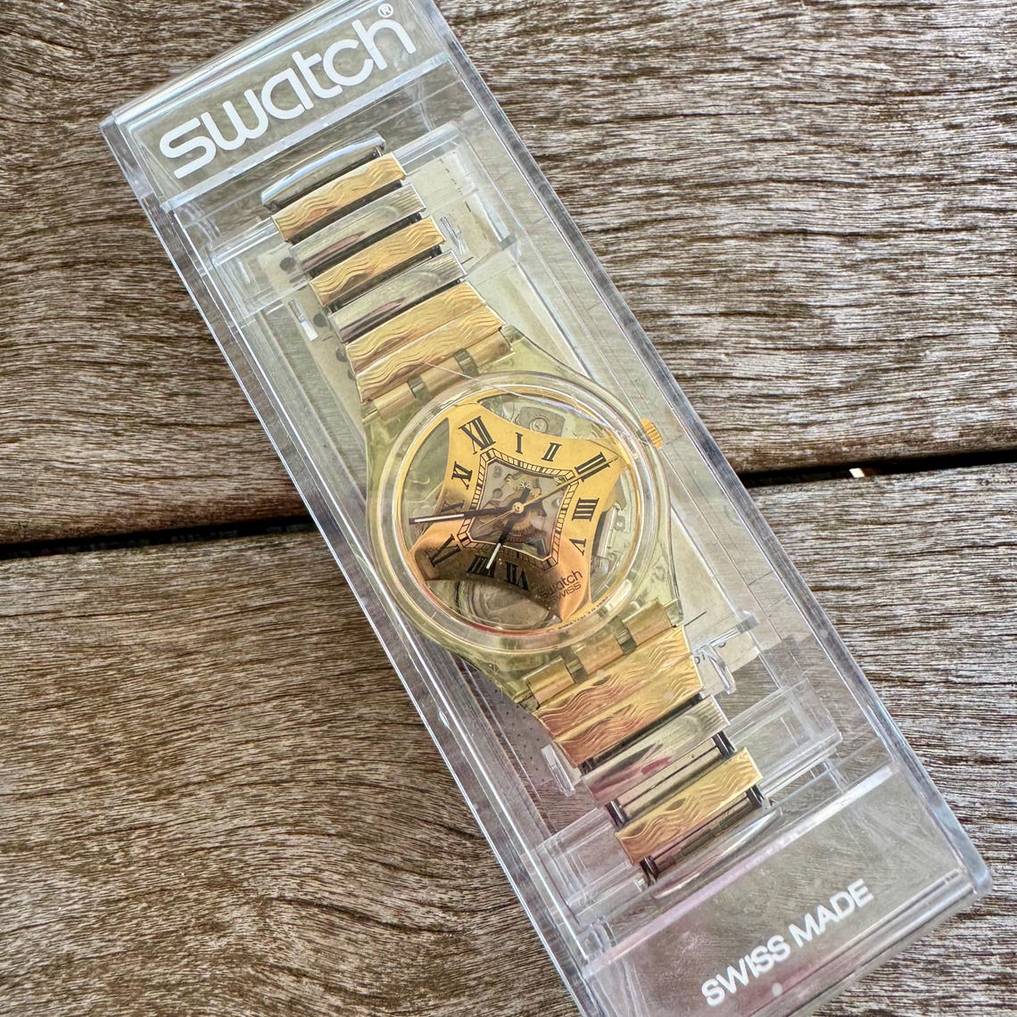 Vintage Swatch Automatic Skeleton Watch: Copper Rush, Flexible Metal ...