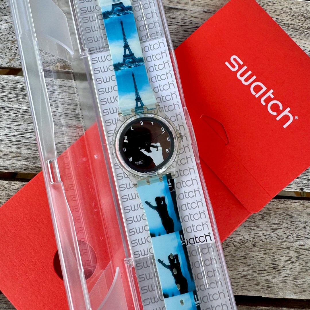 Vintage Swatch Solar Watch SRK104F: NOS Germany, Originally Packed - Etsy