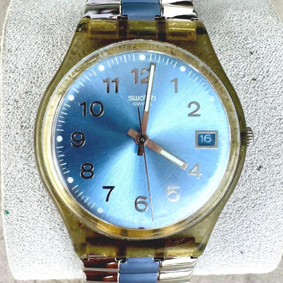 Vintage Swatch Choco Blue Watch – Gent Series | Classic 2003 Retro Cool ...