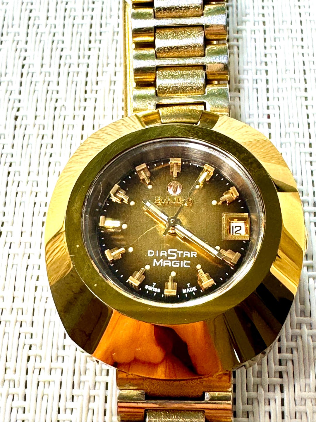 Vintage 1960s Rado Diastar Magic Gold-plated Watch Swiss Timepiece ...